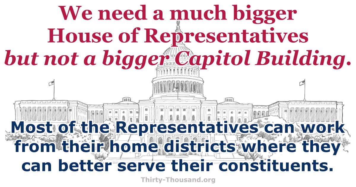 A larger House of Representatives does not require a bigger building ...
